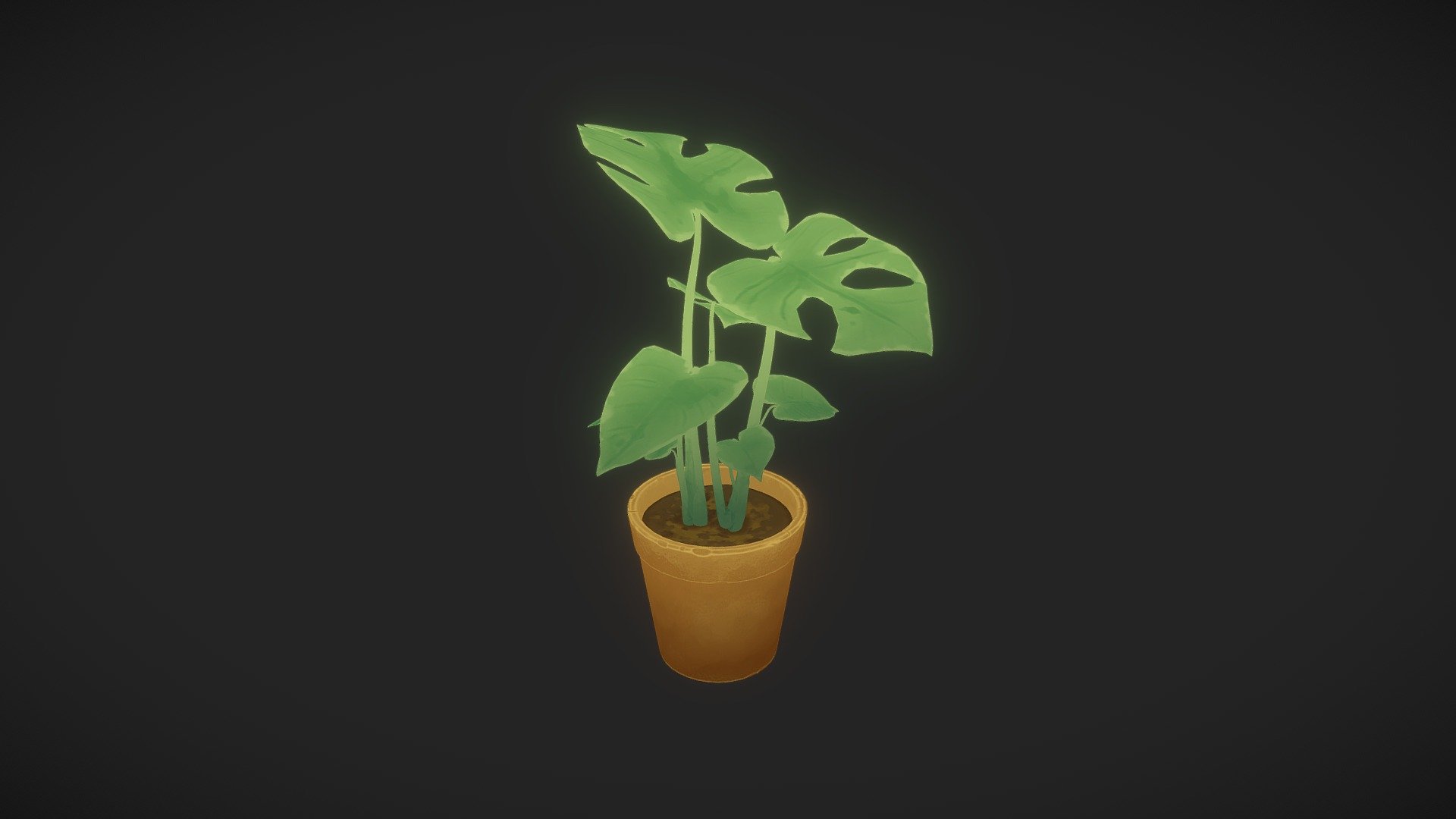 Stylized Monstera - 3D model by susi23_01 (@susannebataloff) [bde3de5 ...