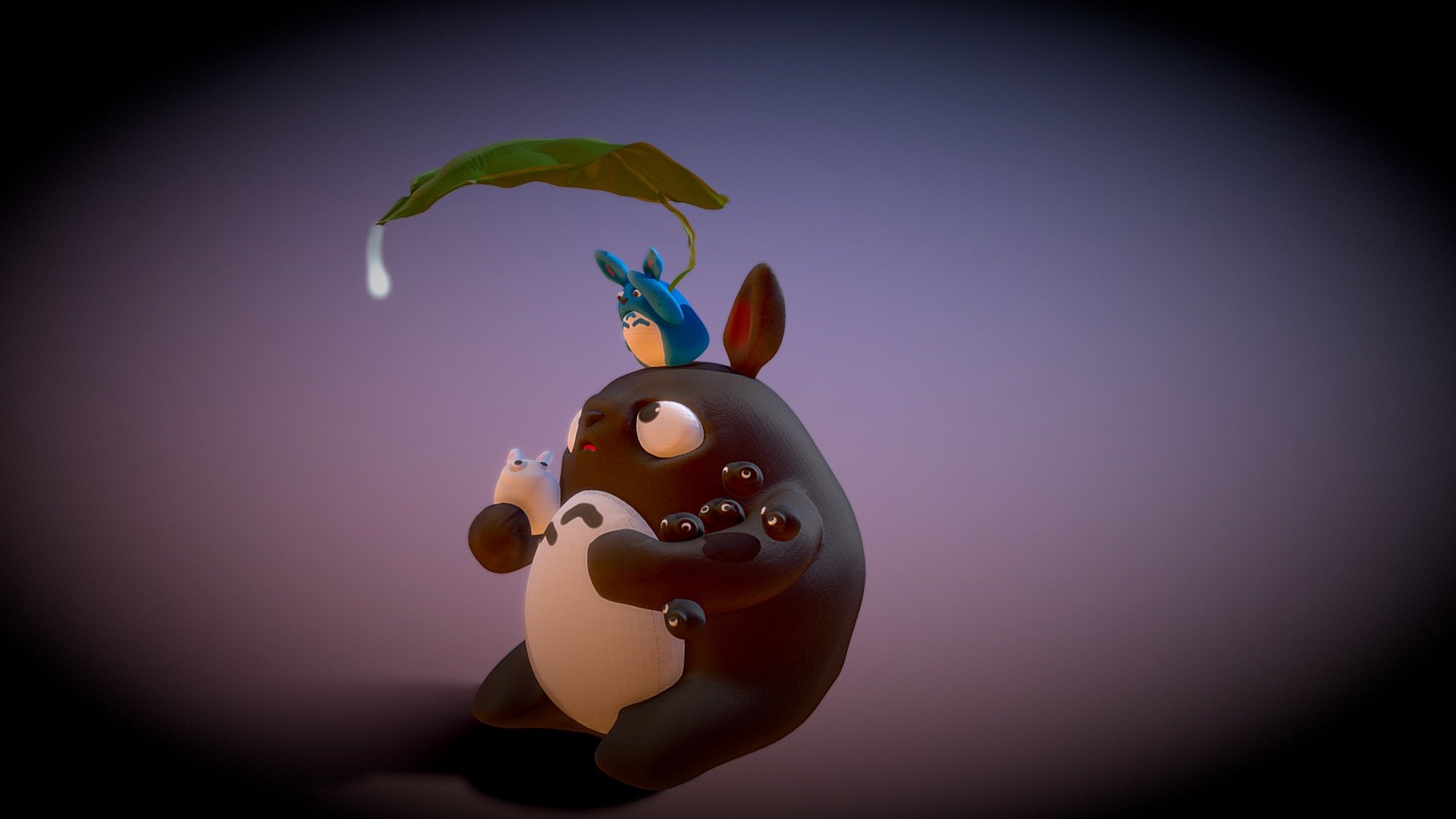 Totoro - 3D model by Mysticartdesign [bde4051] - Sketchfab