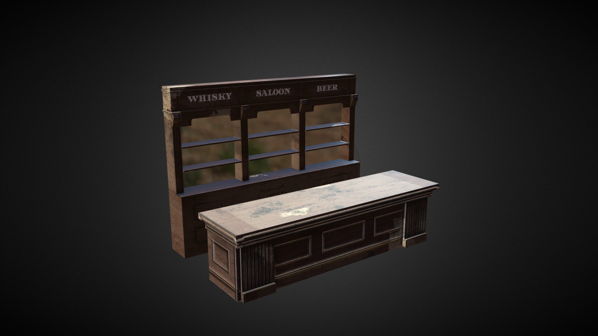 Bar Low Poly - Buy Royalty Free 3D model by Game Props (@antr) [bde40f7 ...