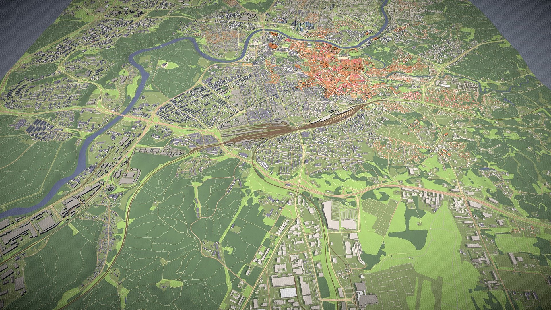 Vilnius Lithuania - city and urban - Buy Royalty Free 3D model by Jinda ...