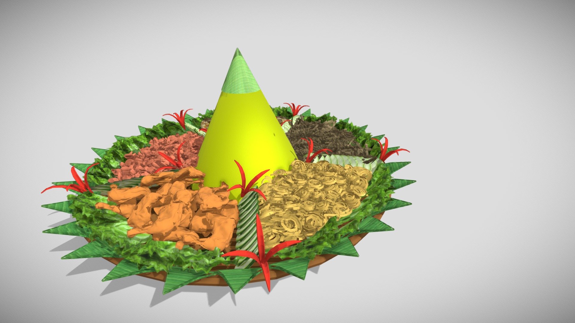 TUMPENG - 3D model by ezasofi [bde4a7a] - Sketchfab