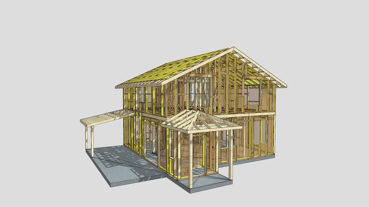Timber-frame 3D models - Sketchfab