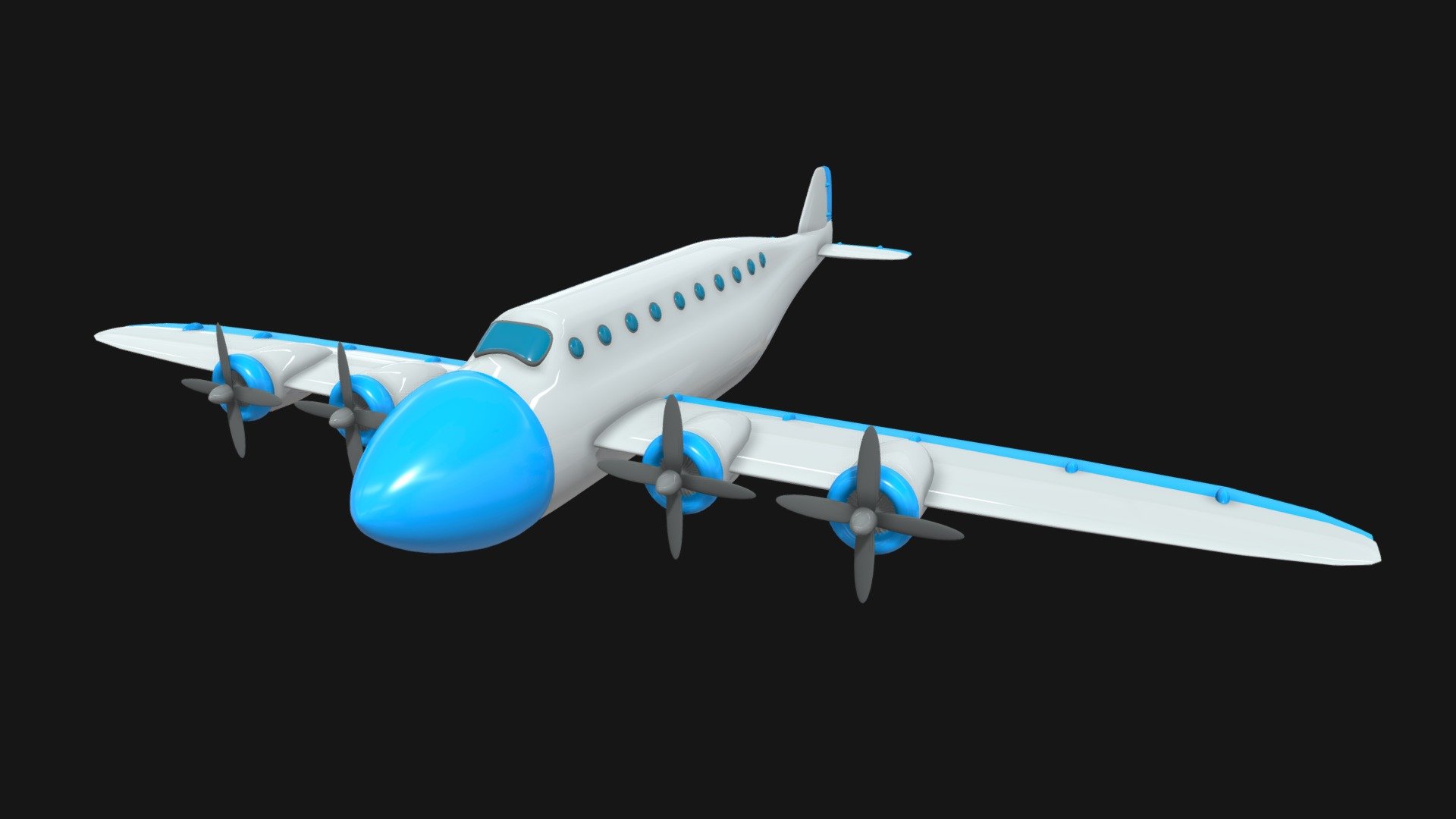 Toon plane 5 - Buy Royalty Free 3D model by Randall_3D [bde7517 ...