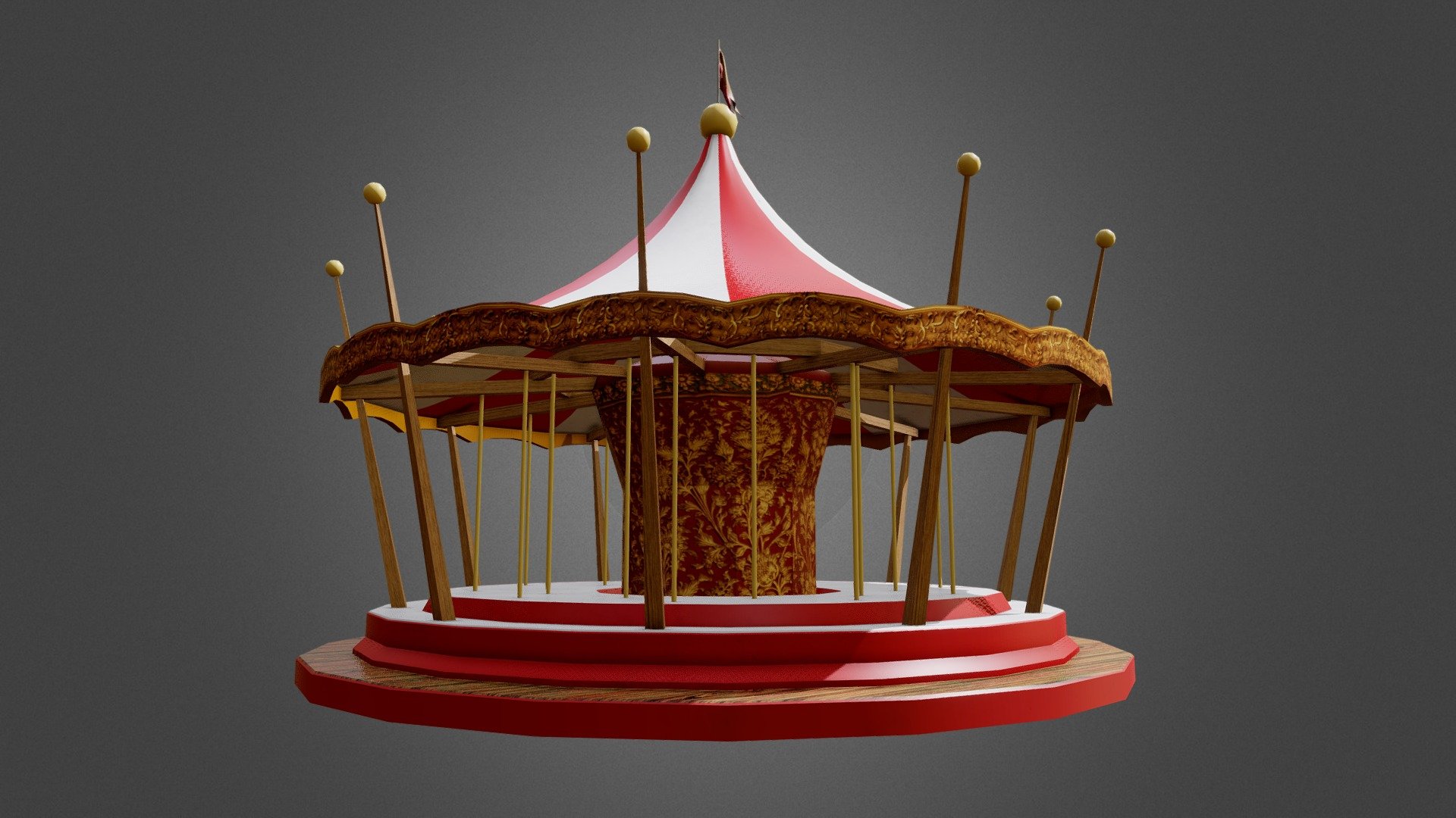 Carousel - Repaired - 3D model by Kkye [bde956d] - Sketchfab