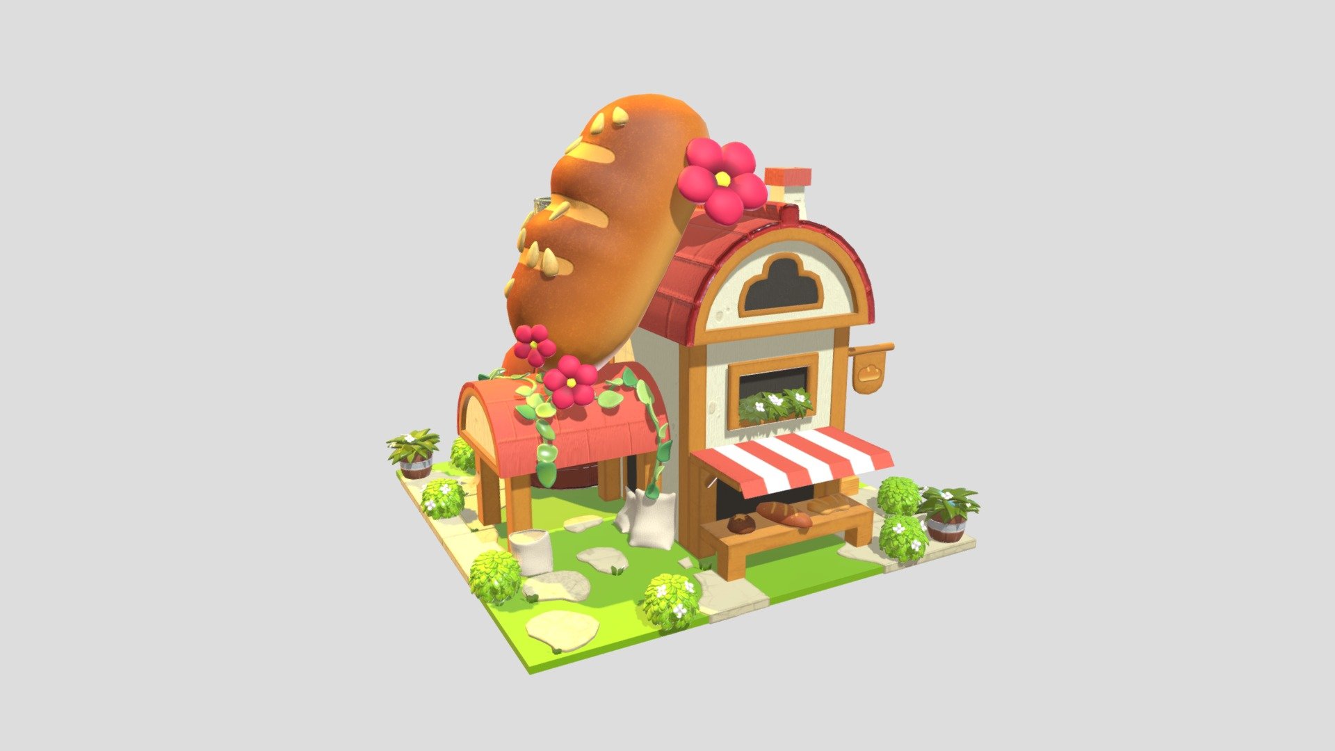 Cute 3D Bakery - Stylized - 3D model by leeka508 (@kaitlinlee) [bde9946 ...