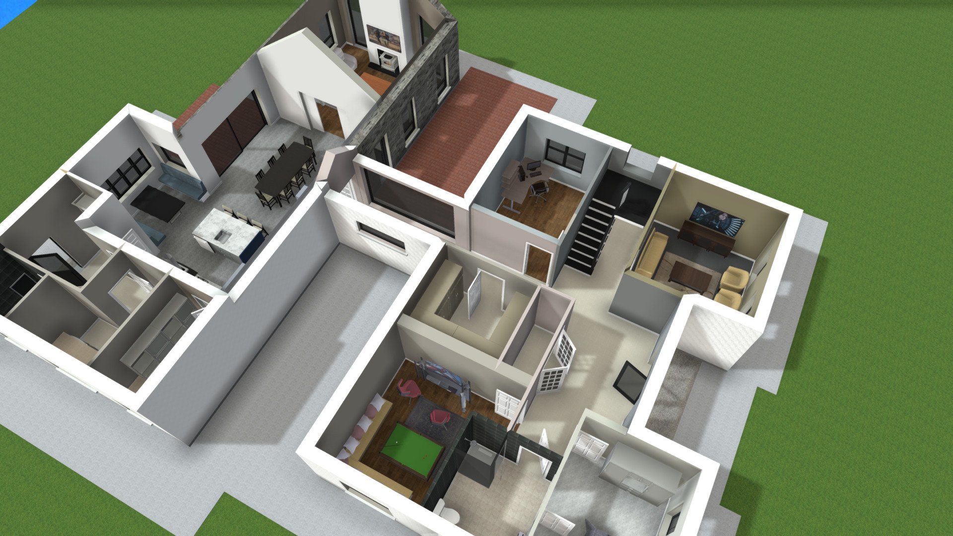Stephen - Grd Floor Plan - 3D model by Virtual Teic (@dyb) [bdee5f4 ...