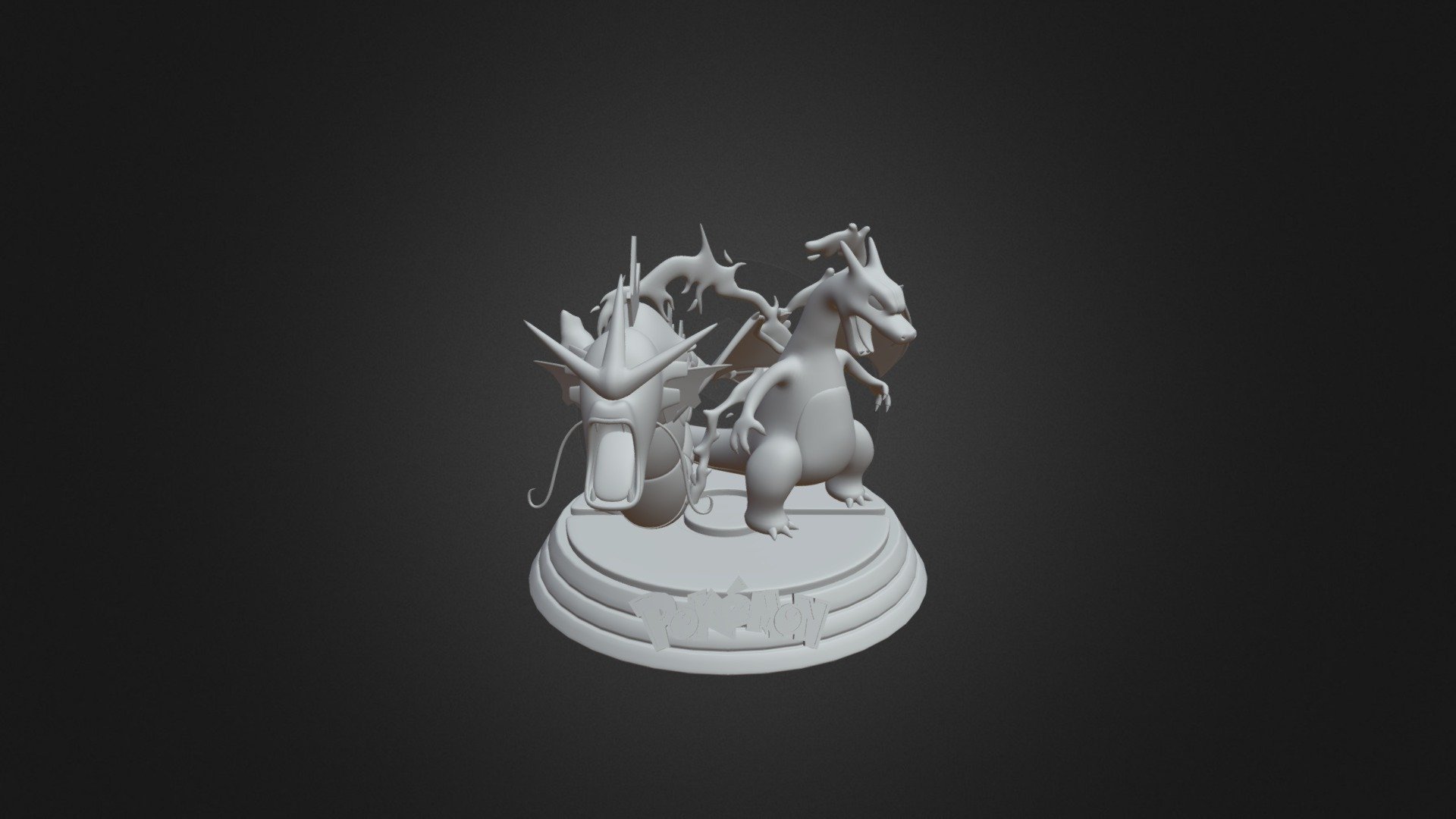 Pokémon Charizard e Gyarados - 3D model by nanascar3d [bdf1735] - Sketchfab