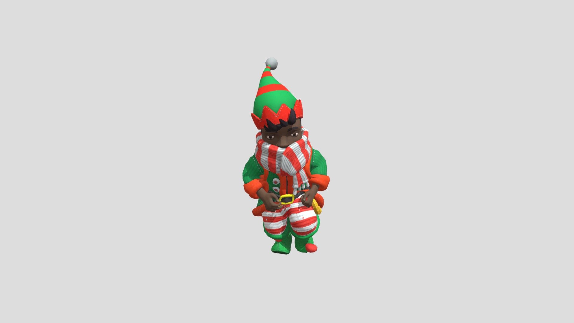 Secret neighbor bagger elf RUN - Download Free 3D model by фантайм ...