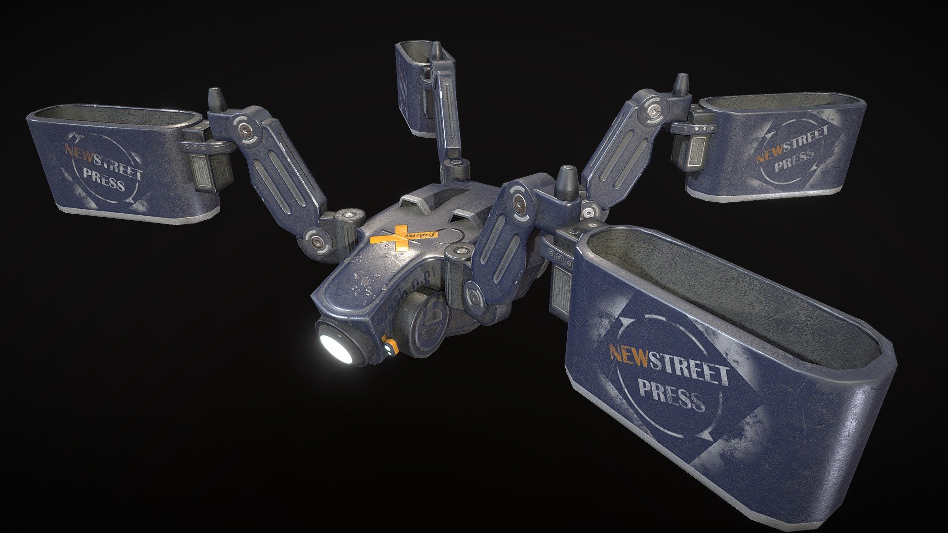 Street Drone - 3D model by r.m.kowalewski [bdf2267] - Sketchfab
