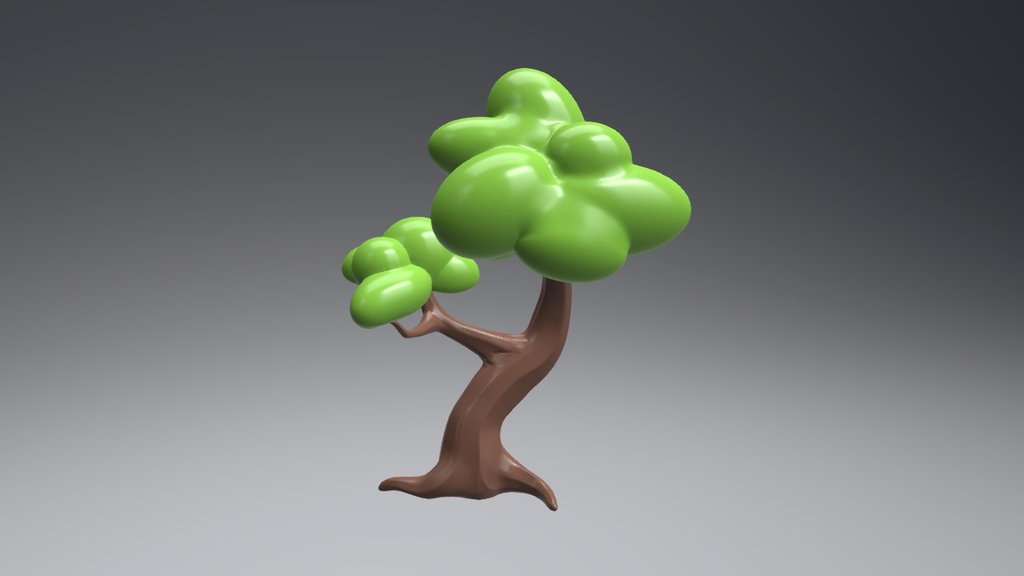 Day19 Cartoon Tree - 3D model by Gemma Suen (@gemmasuen) [bdf2ede ...