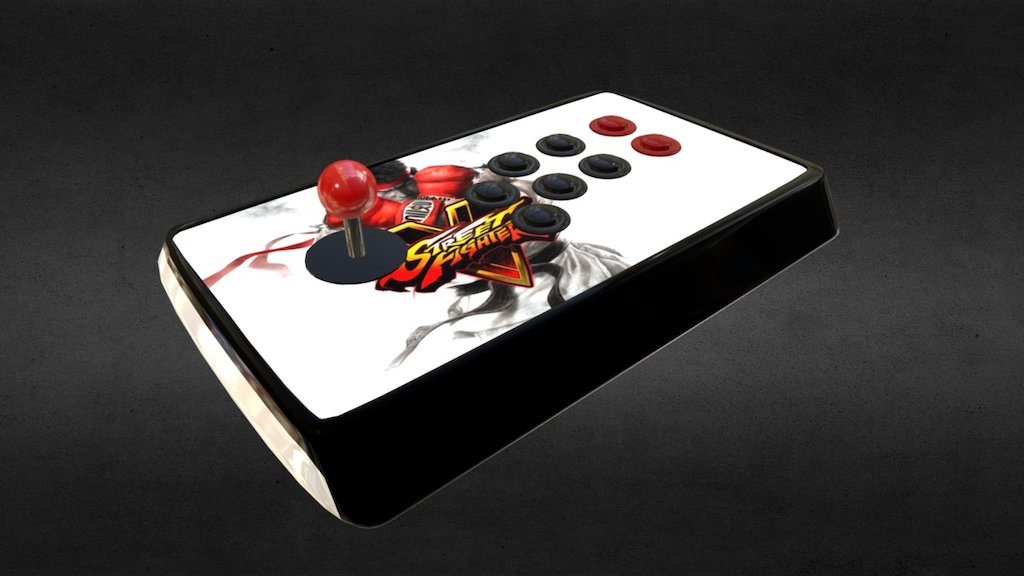 Arcade Stick (SF V) - 3D model by Mike Harper (@MikeHarperTunngle ...
