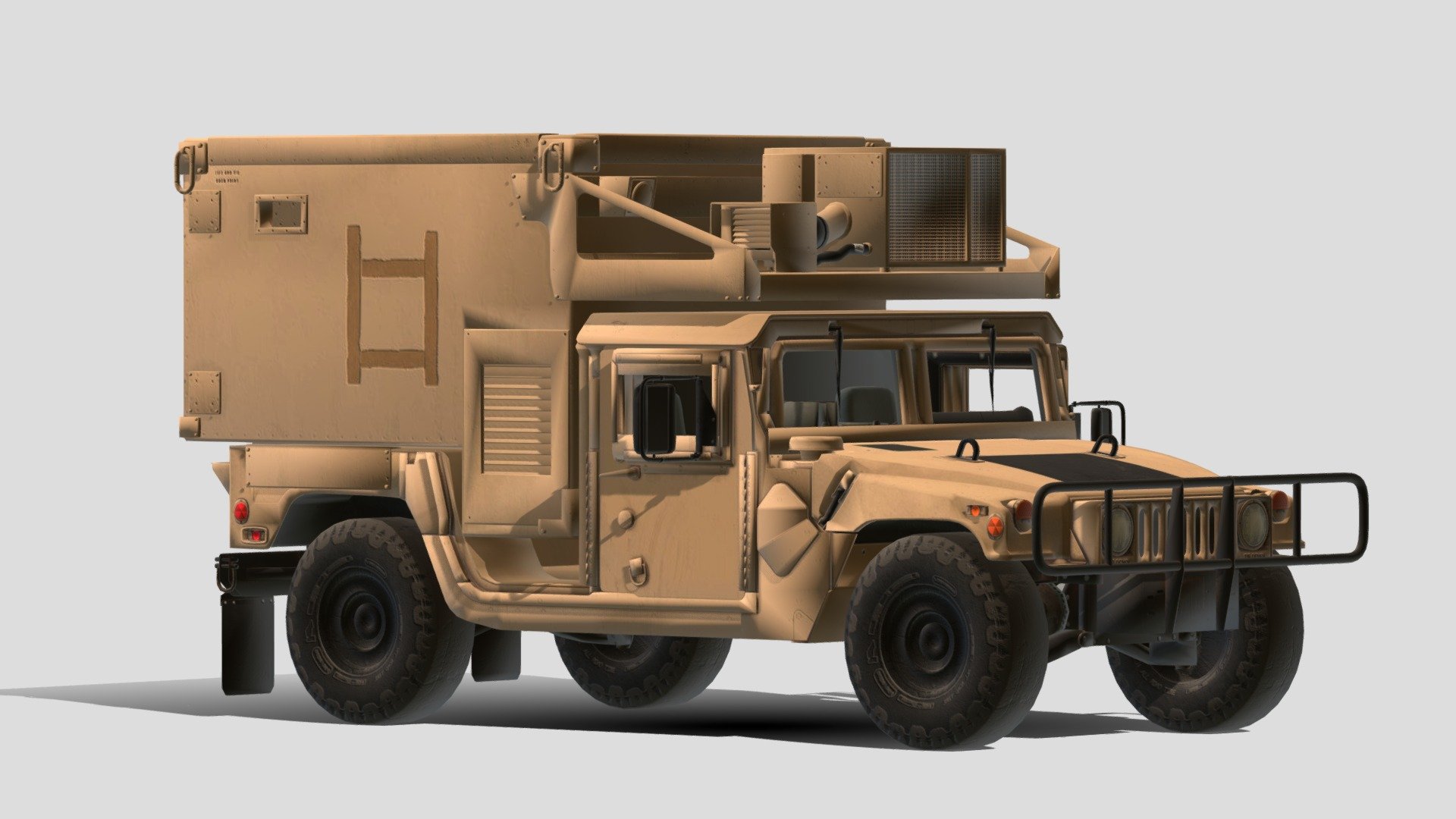 HMMWV Shelter Humvee - Download Free 3D model by Muhamad Mirza Arrafi ...
