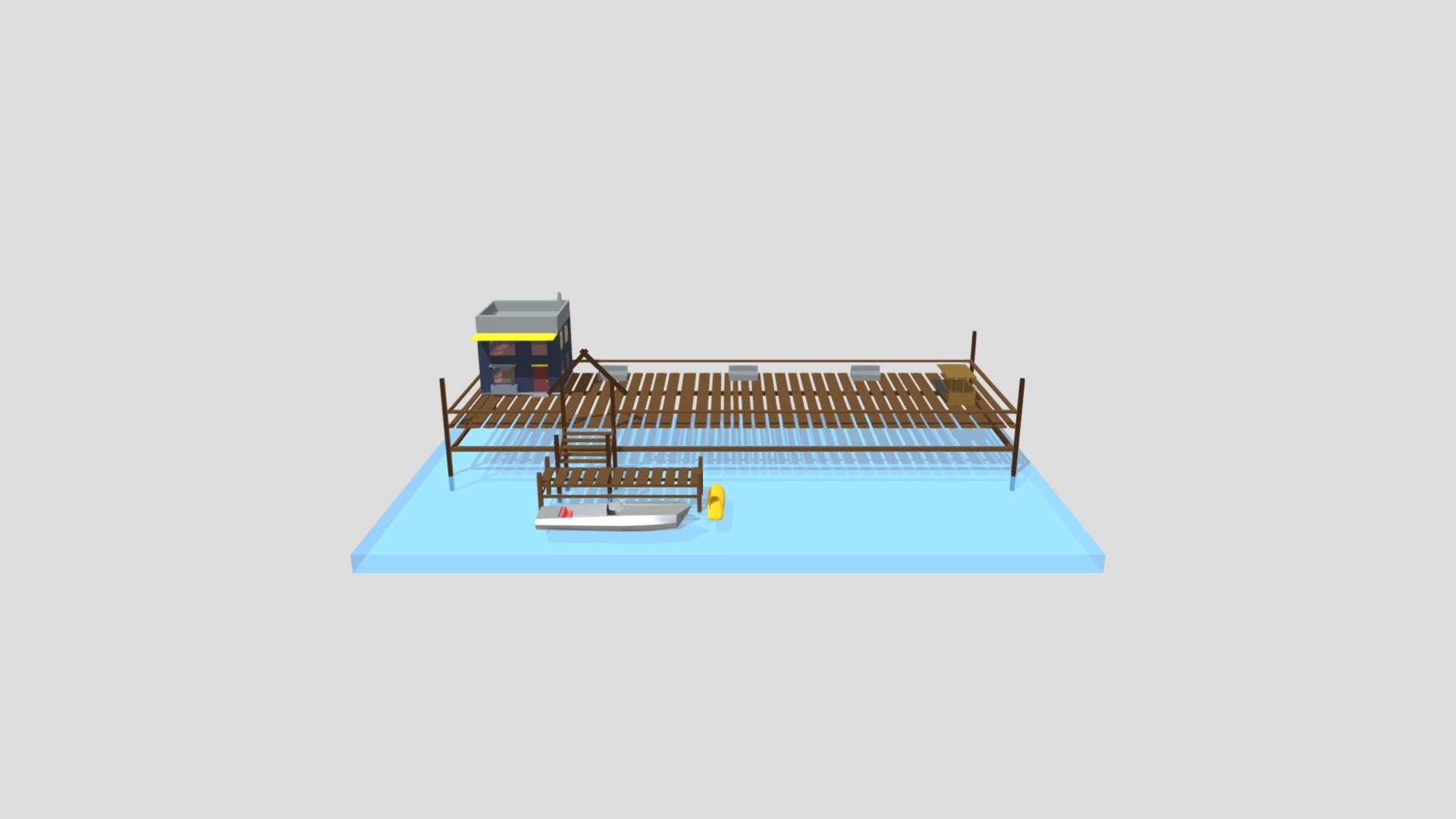 Pier Low Poly - Download Free 3D model by ThIaGoMaCh123 [bdf4440 ...