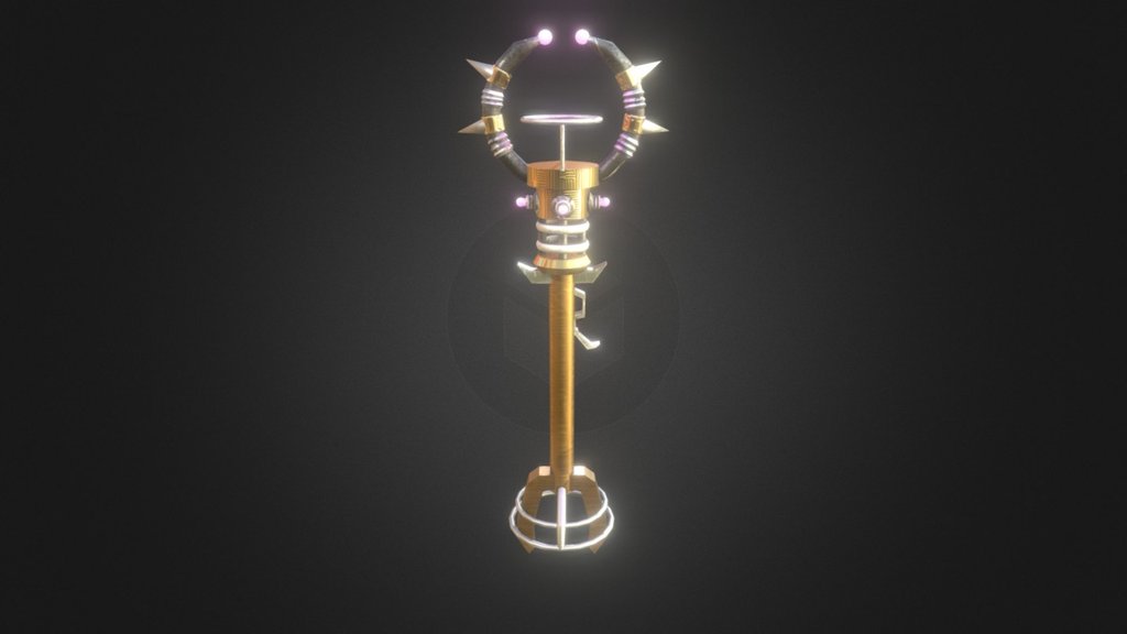 Lightning Staff/Key - 3D model by natesheart7 [bdf58cb] - Sketchfab
