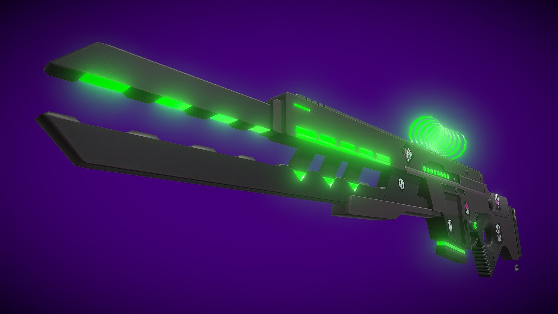 Railgun Uzi/Murder Drones - Download Free 3D model by Elite Big ...