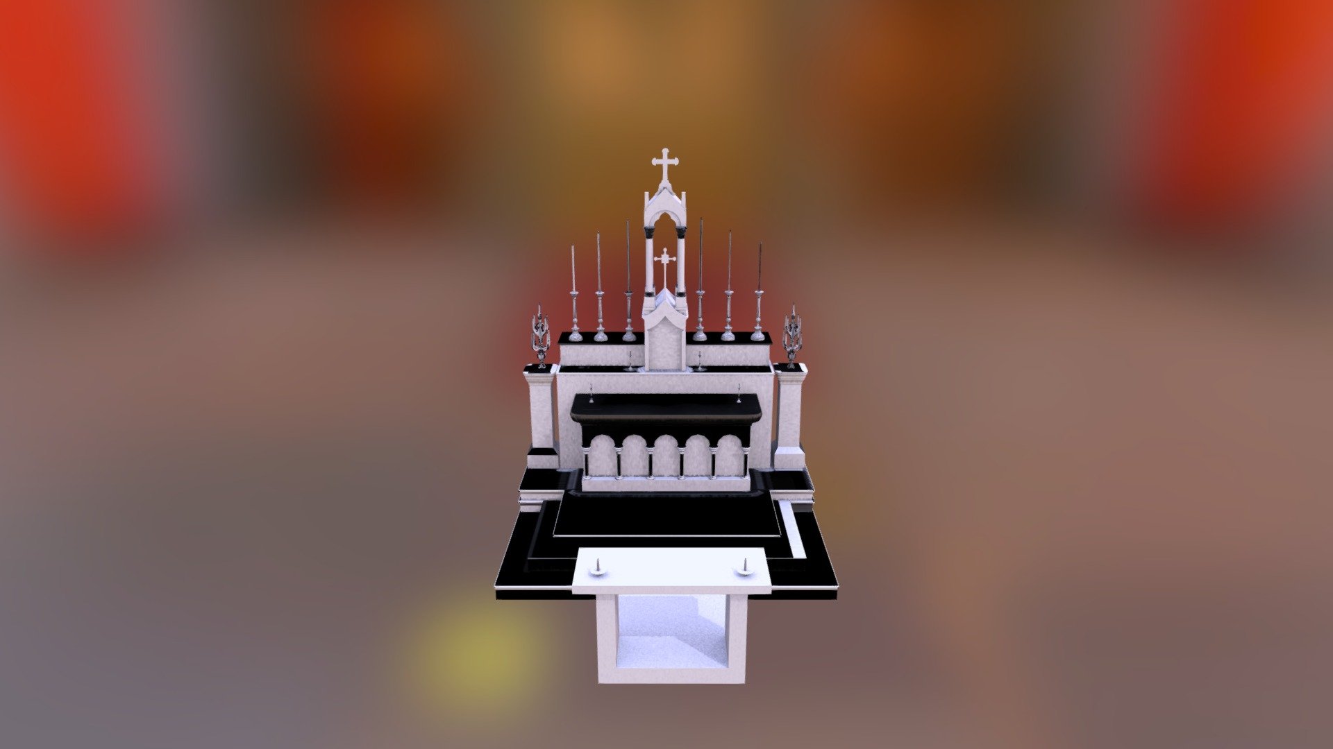 Church Altar 2 - 3D model by danielzenith [bdf82ee] - Sketchfab