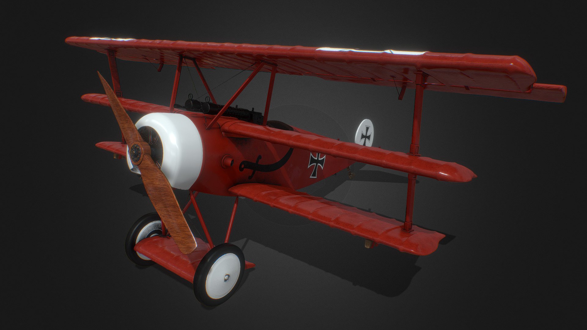 Fokker DR1 1917 - 3D model by EnriquePBart [bdf92bf] - Sketchfab