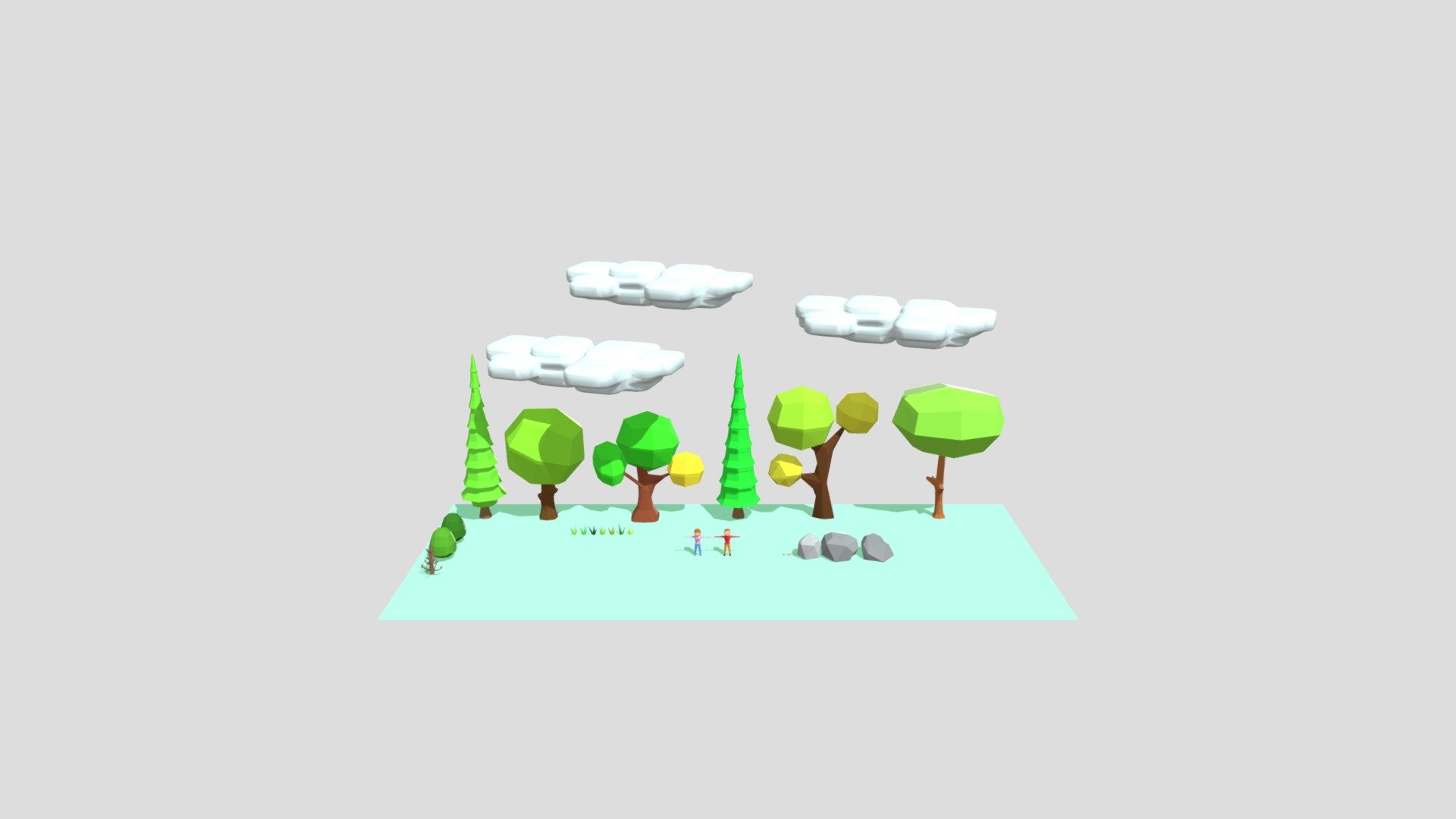 Low Poly Land Scape Assests - Download Free 3D model by TalonOfFulcrum ...
