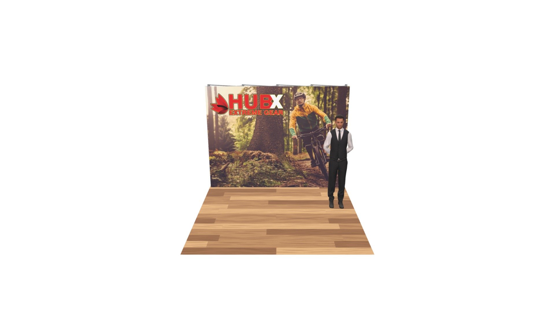 RPL 10ft X 8ft Straight Display Base Info - Download Free 3D model by ...