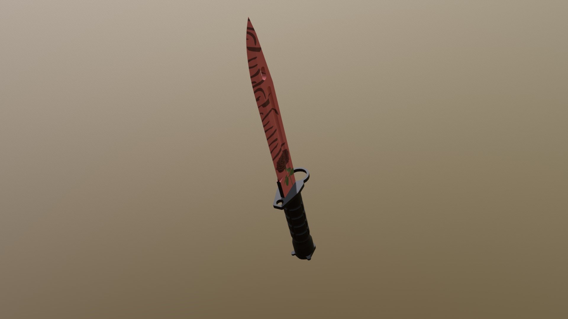 Bayonet | Blood Rose - 3D model by sanzen [bdfd764] - Sketchfab