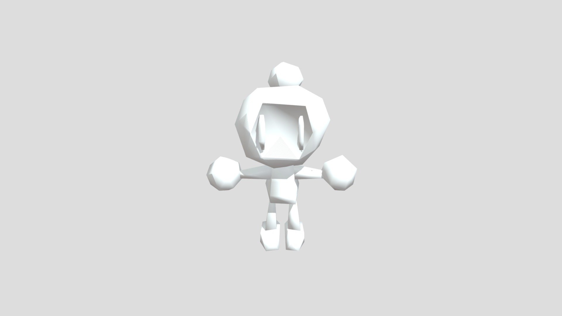 Low poly bomberman - 3D model by kiddfrog [be01652] - Sketchfab