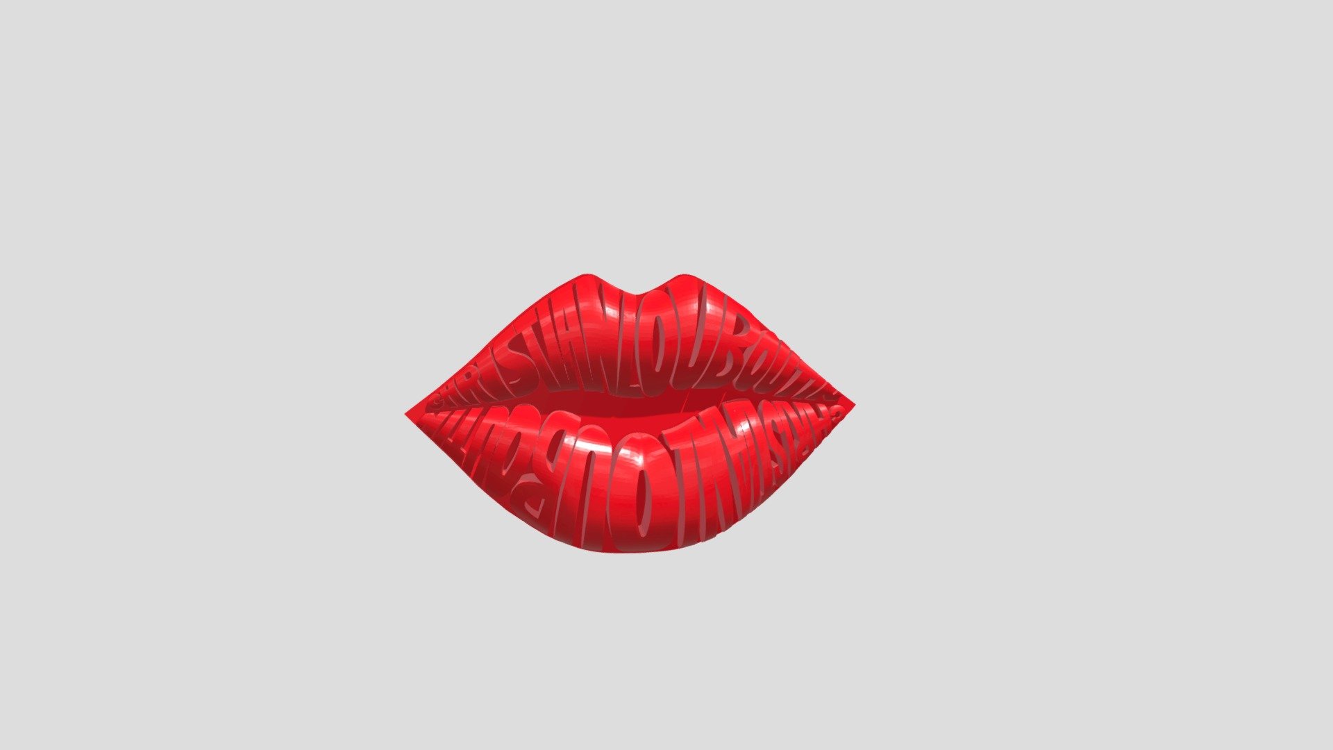 LipsLetters - 3D model by Capture It In 3D (@CaptureMeIn3D) [be0538a ...