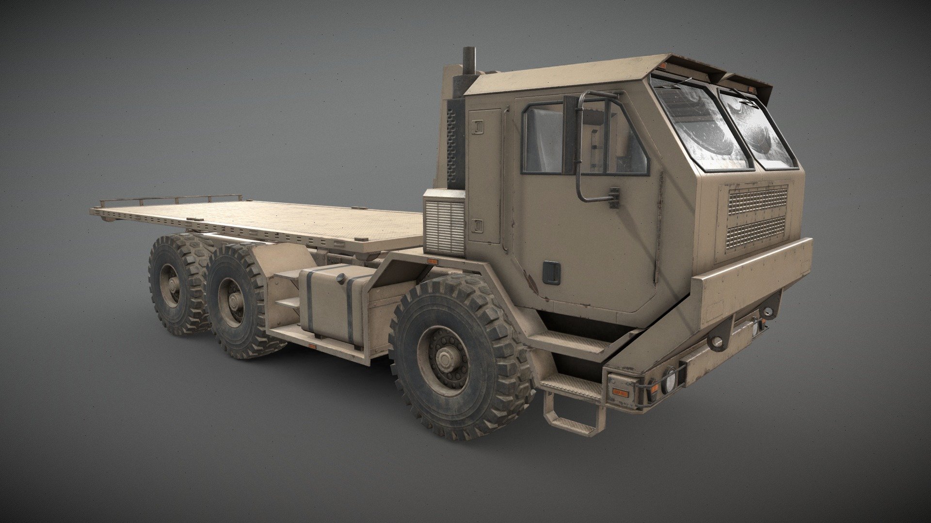 Military Truck V1 - Flatbed - 3D model by MSWoodvine [be06b5f] - Sketchfab