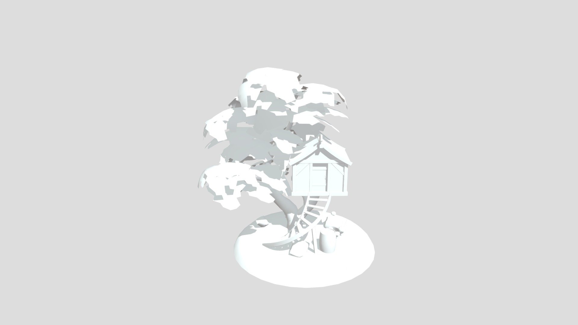 Tree house - 3D model by Lev (@LevIashchuk) [be07e37] - Sketchfab