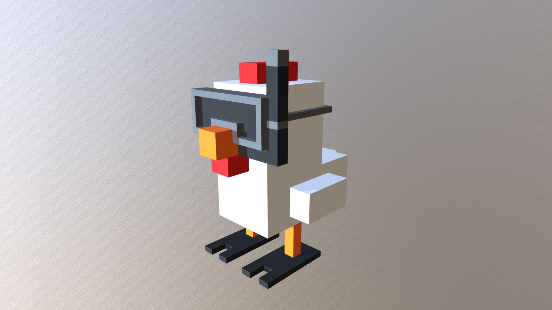 Voxel Scuba Chicken - 3D model by Guillermo Willy Moral (@willymoral ...