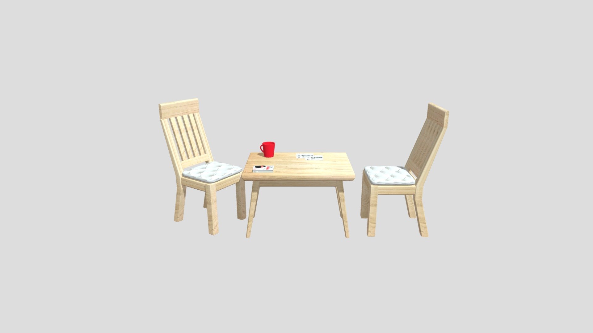 Table And Chair - Download Free 3D model by rashidshar [be0c226 ...