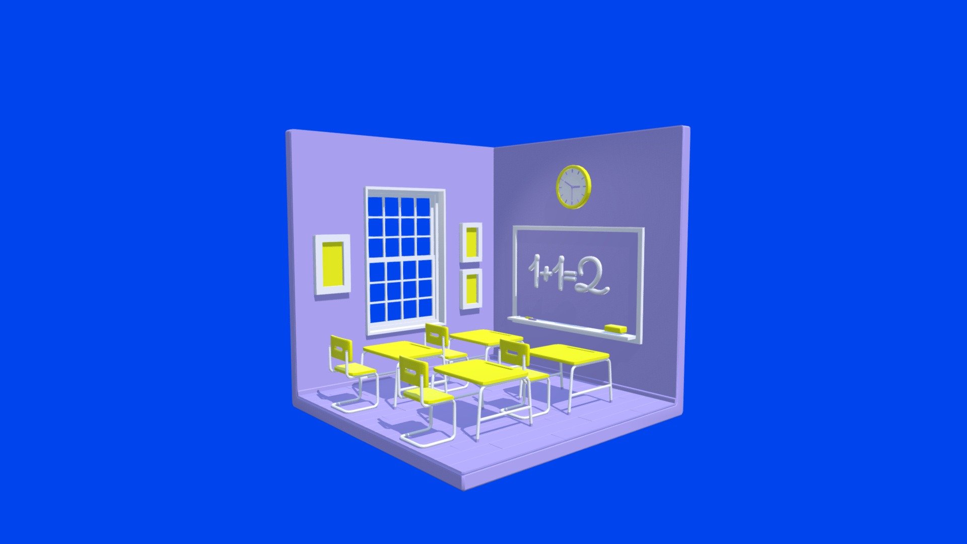 Isometric Classroom - Change The - 3D model by alfonso2 [be0c8ca ...