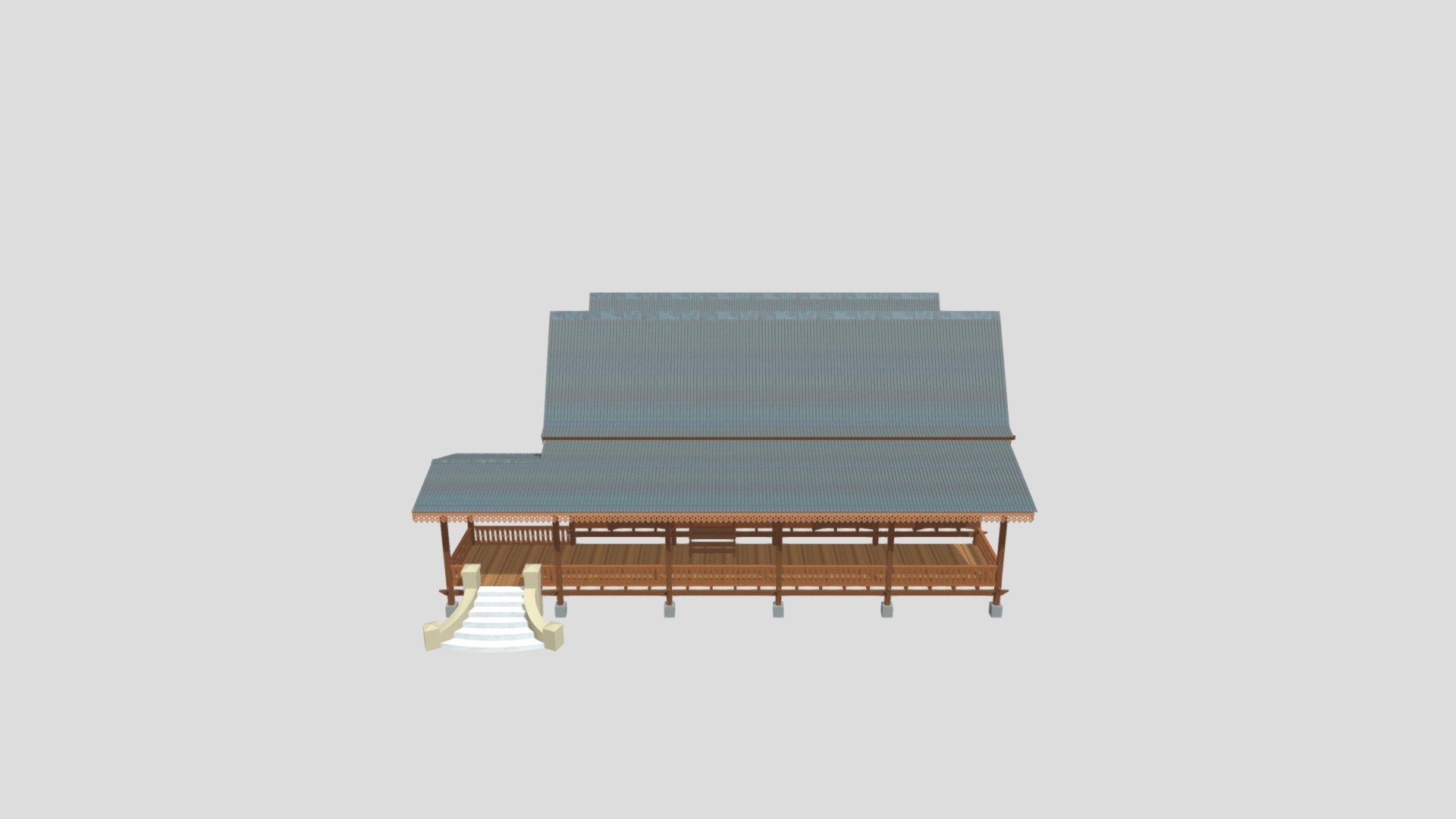 Malaysia Rumah Melayu Melaka - 3D model by ammarmr [be0ede5] - Sketchfab