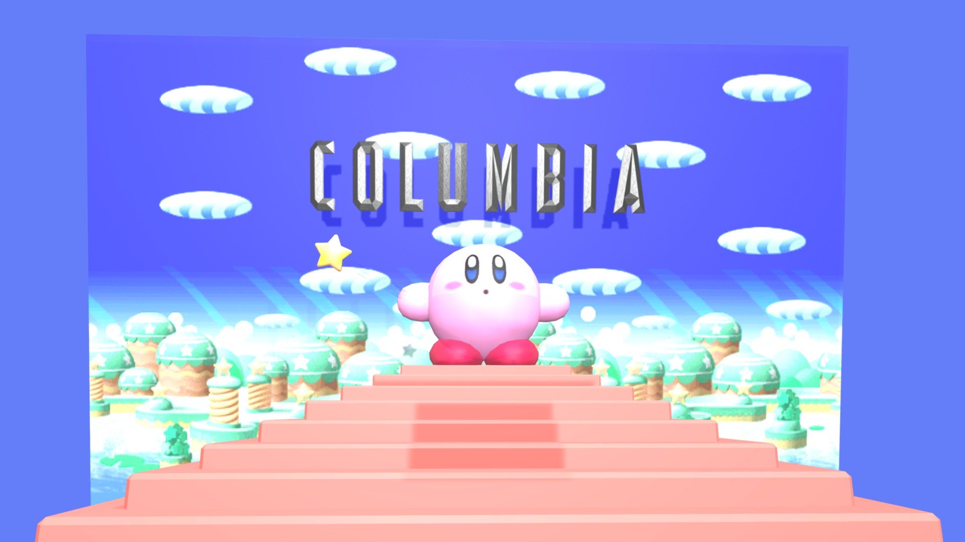 Columbia logo with Kirby - Download Free 3D model by ...