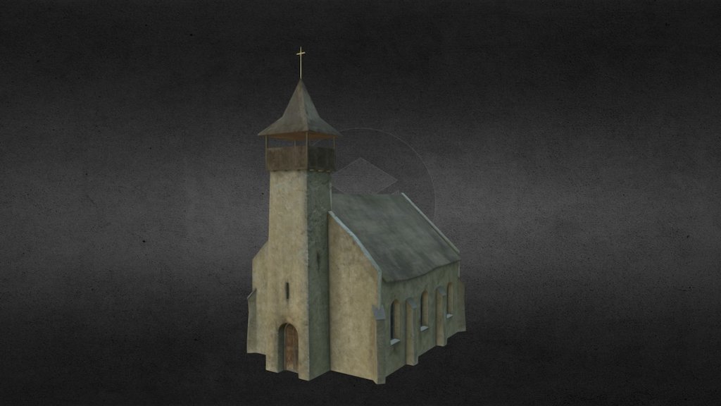 Medieval Church - 3D model by Andrei CG (@aagames) [be154b4] - Sketchfab
