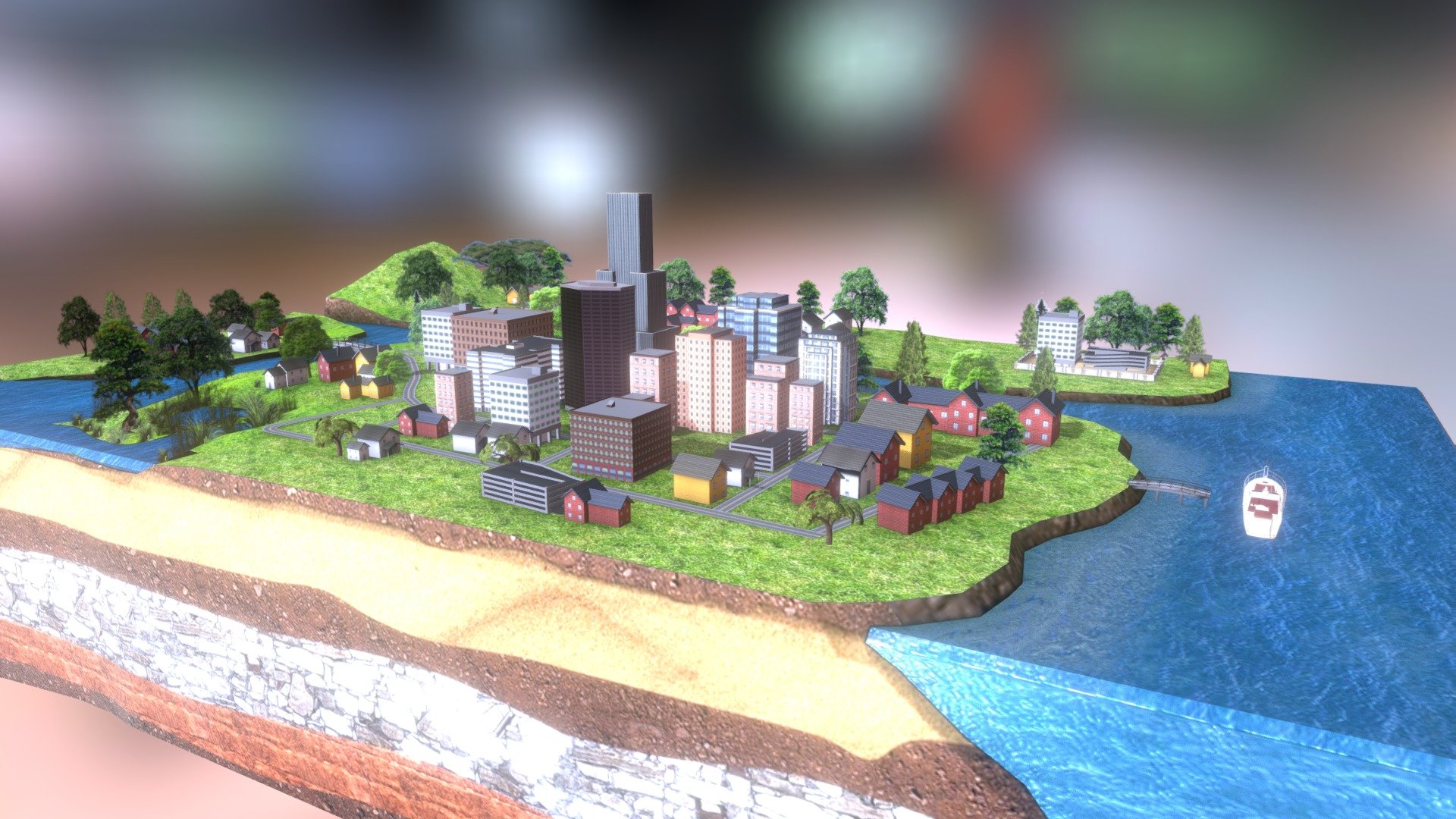 Gaming_City_terrain - 3D model by Ravi Vishwakarma (@ravi290) [be16eba ...
