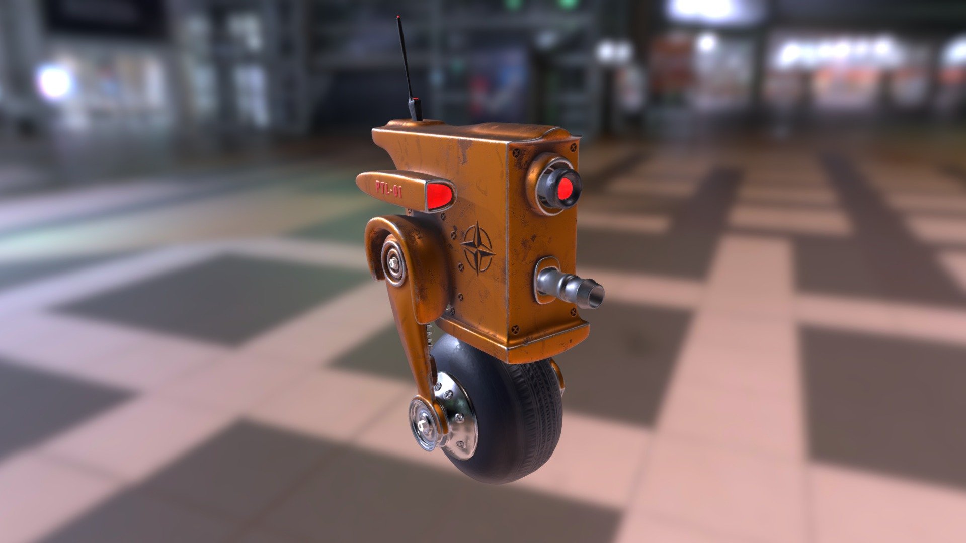 Small Security Bot - 3D model by Refref1990 [be1af45] - Sketchfab