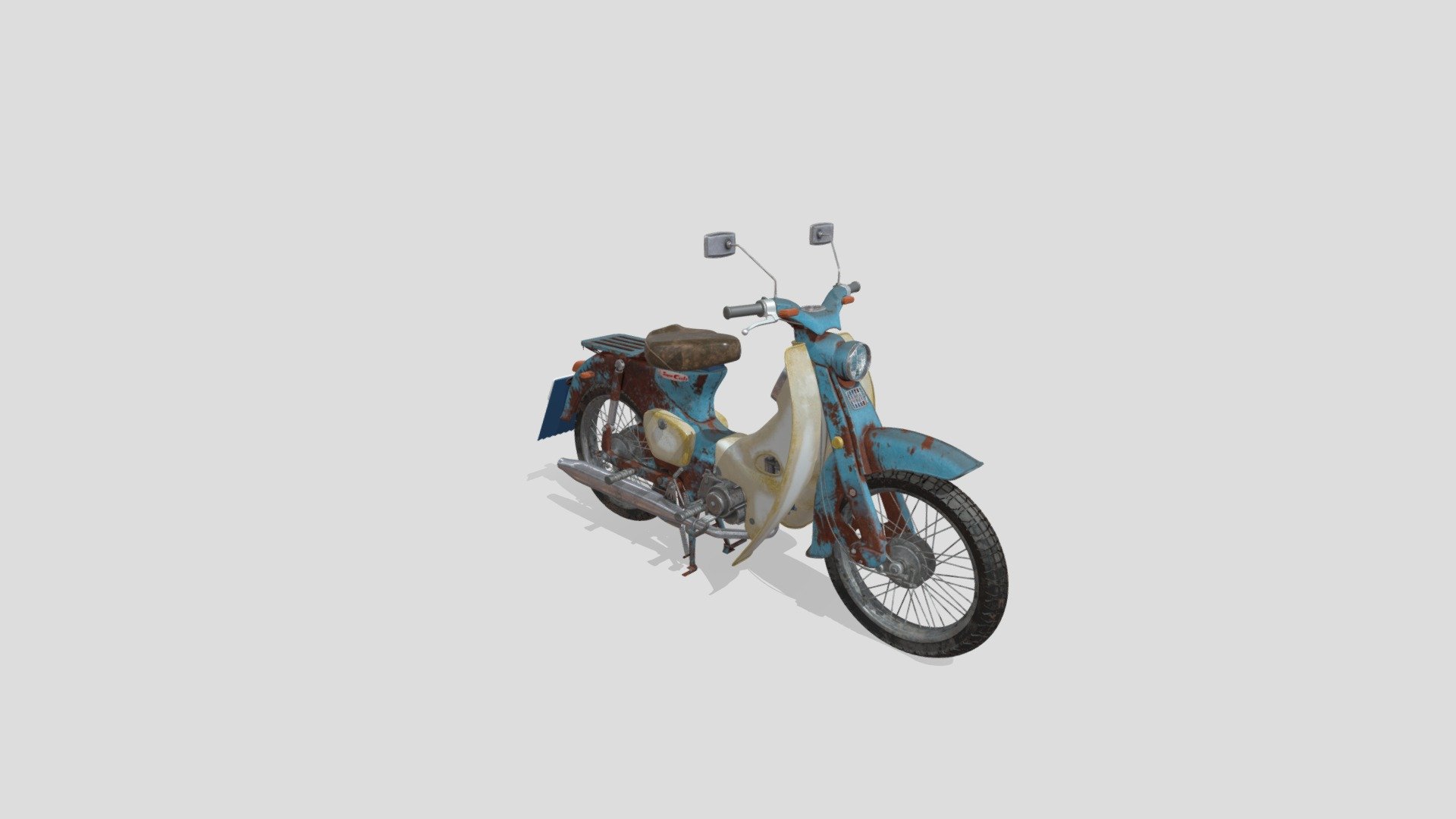 HONDA C100 - 3D model by DerekLee [be21e8f] - Sketchfab