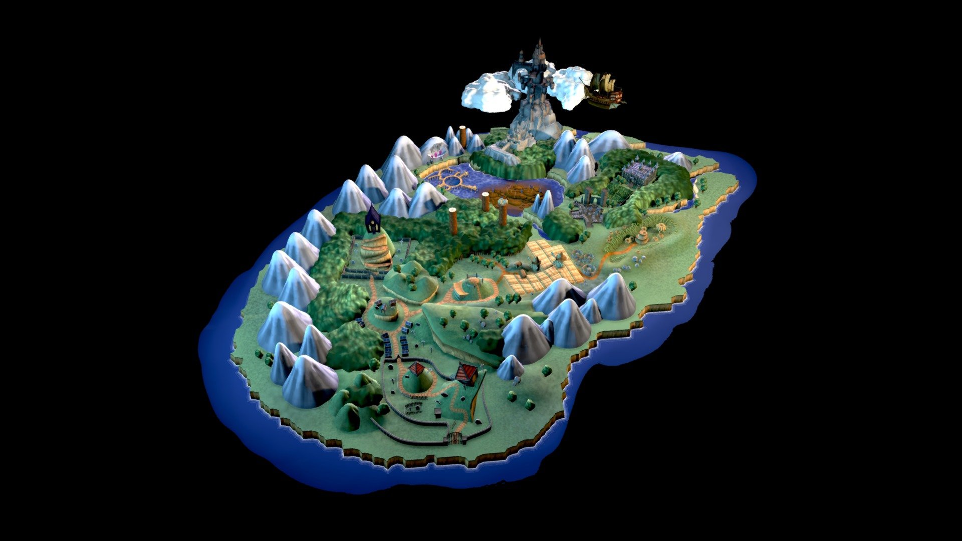 Map of Gallowmere - Download Free 3D model by Delko (@delko007 ...
