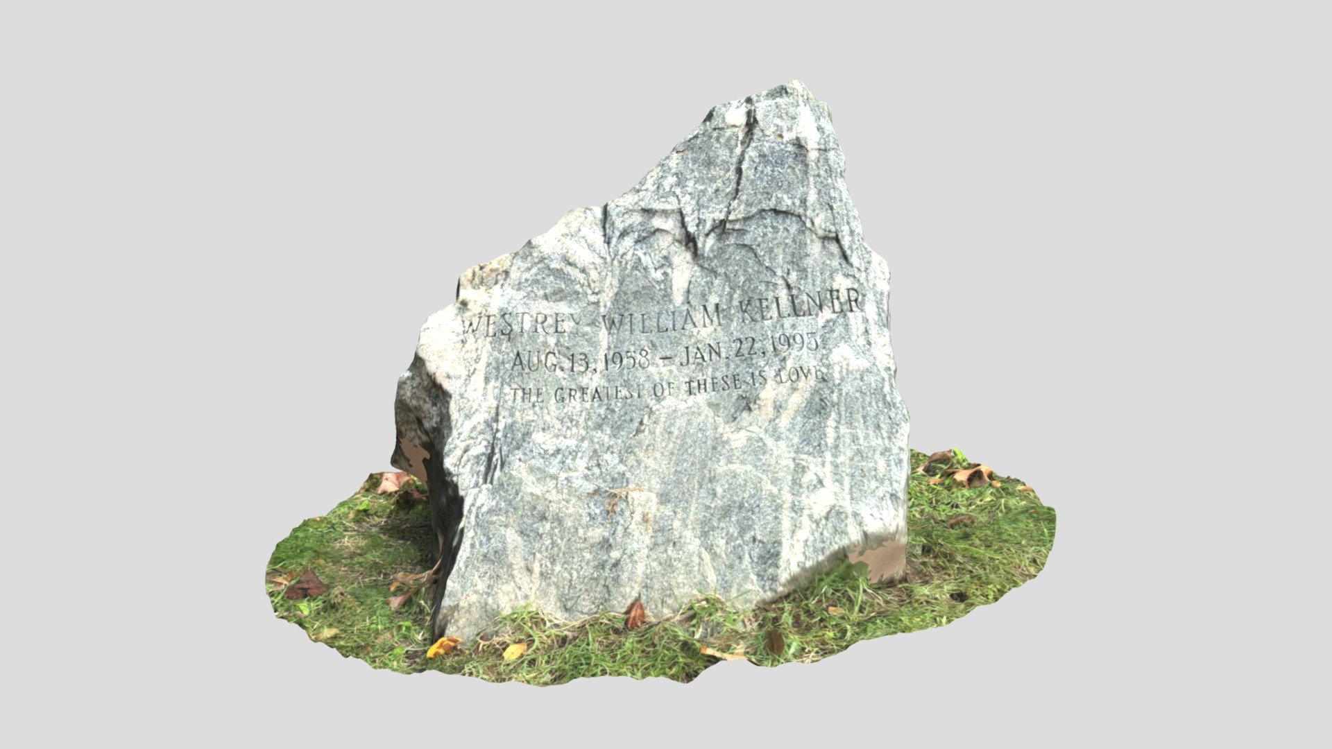 Boulder with an inscription (VCU_3D_5532) - 3D model by Virtual ...