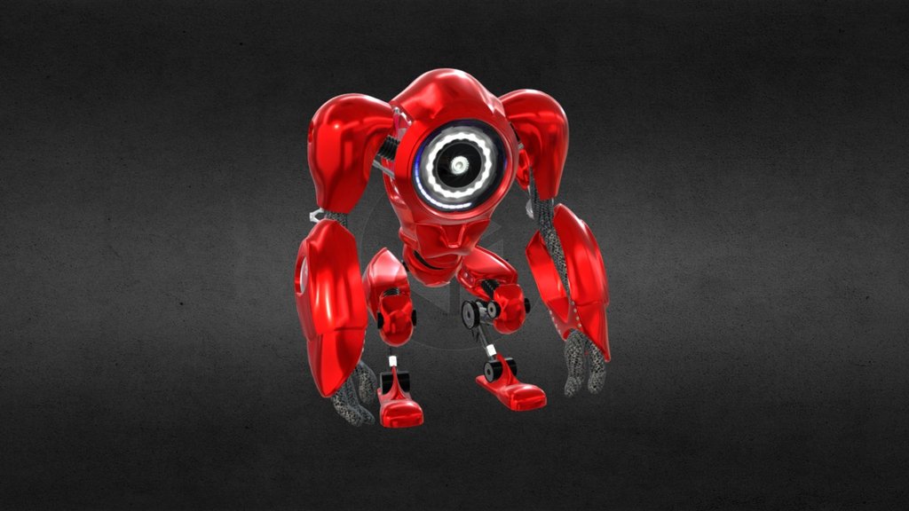 RED ROBOT - 3D model by Lucas Stringhetti (@lucas.string) [be2ccf3 ...