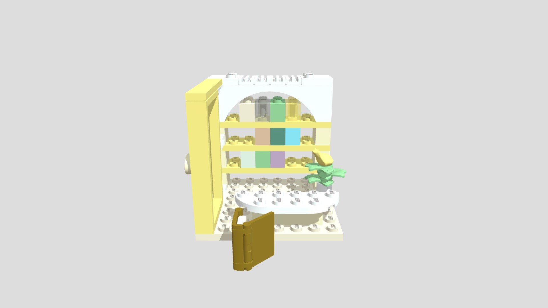 3 Yellow Library - 3D model by onboarding [be2d255] - Sketchfab