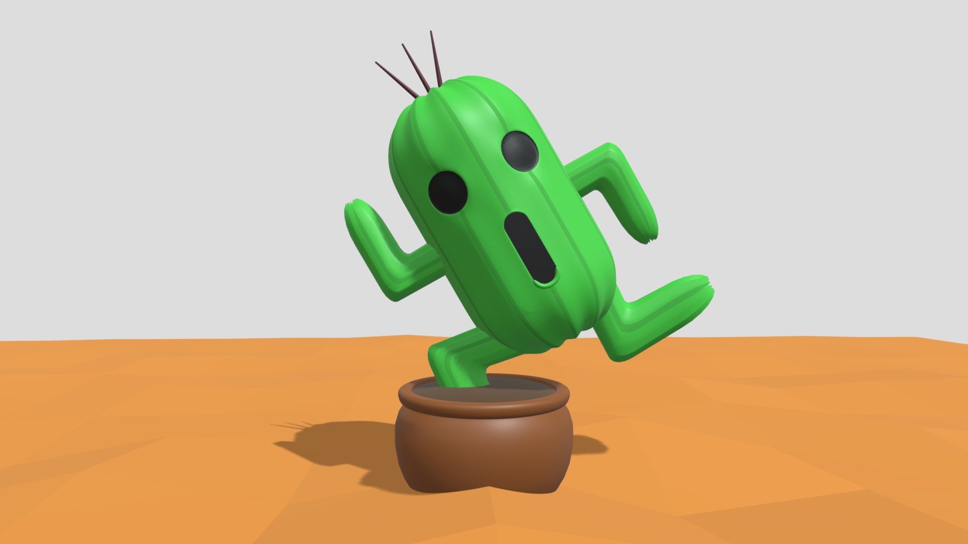 final fantasy Cactuar - 3D model by Khwantiwa [be2d5d7] - Sketchfab
