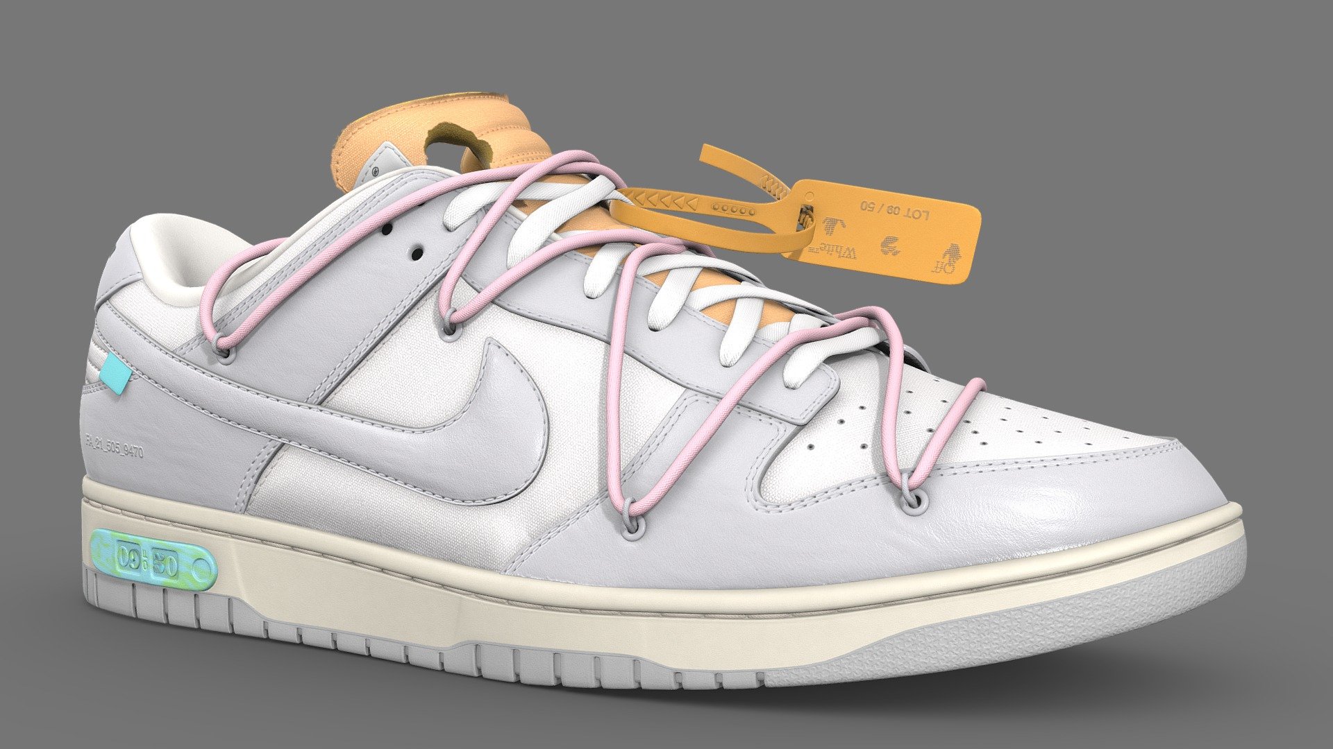 Nike Dunk x Off White Lot 09 - Buy Royalty Free 3D model by Joe-Wall ...