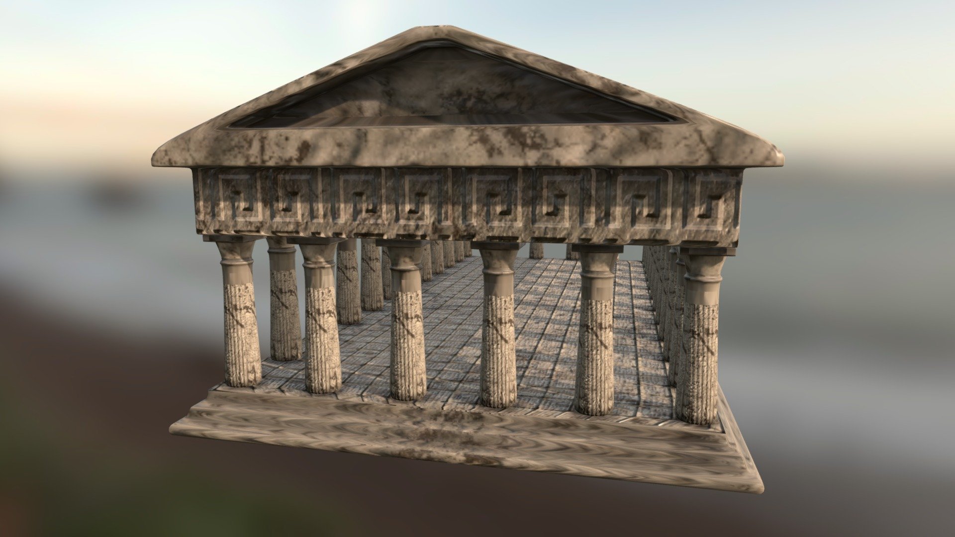 Greek Temple - 3D model by powers28 [be303b4] - Sketchfab