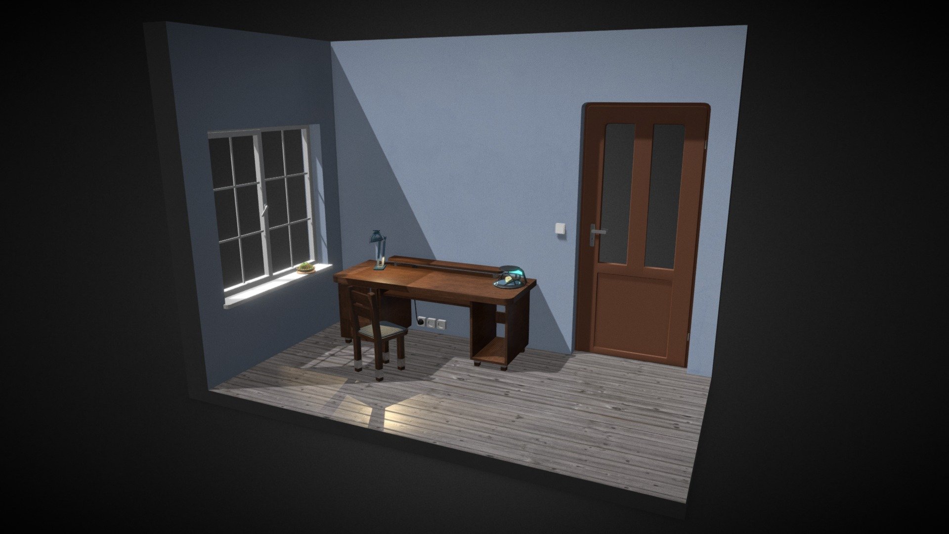 Low Poly Room - 3D model by borysowiec [be30a2c] - Sketchfab