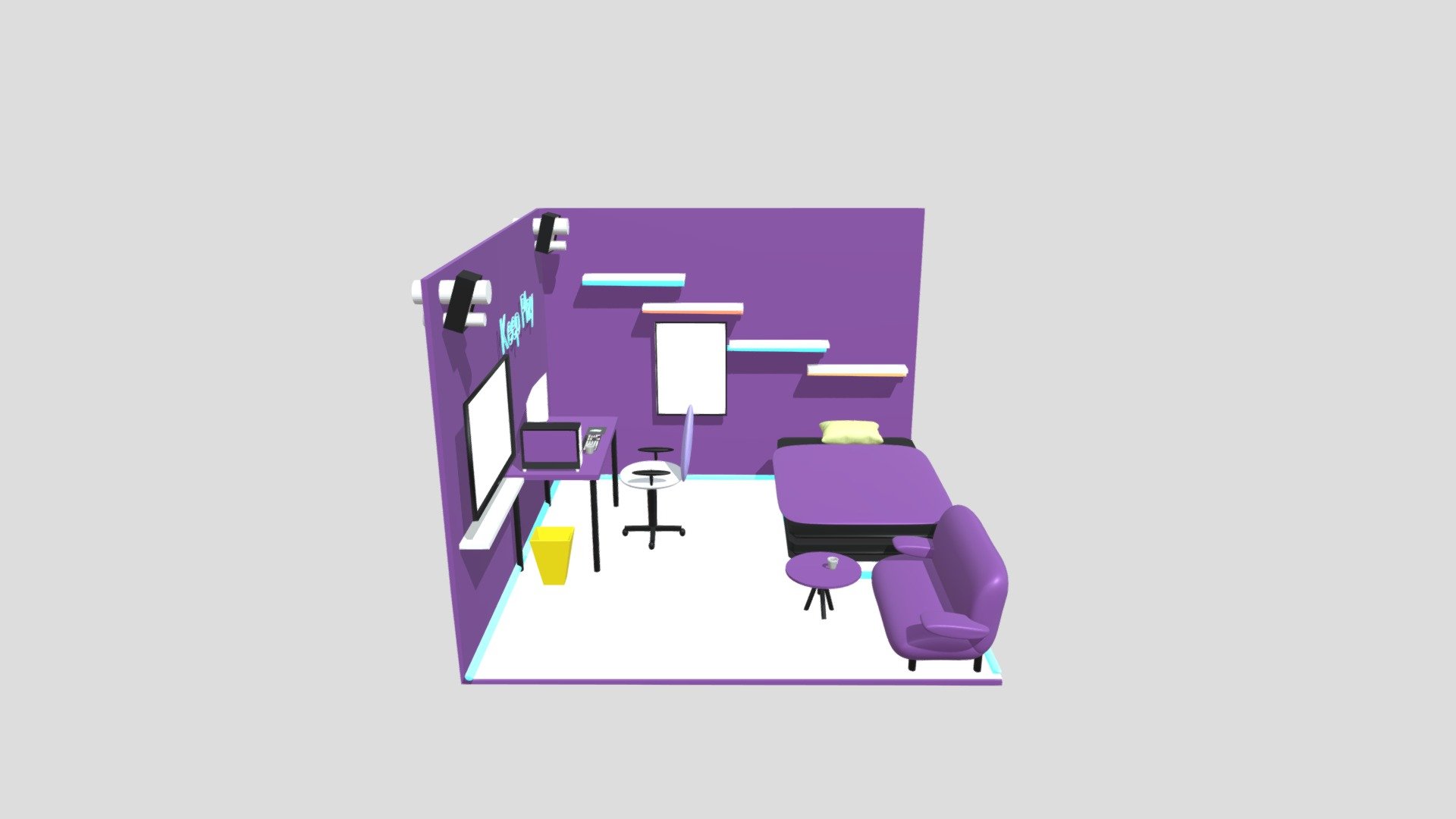 ISO room - 3D model by TharHtetAung (@TharHtet) [be30dbb] - Sketchfab