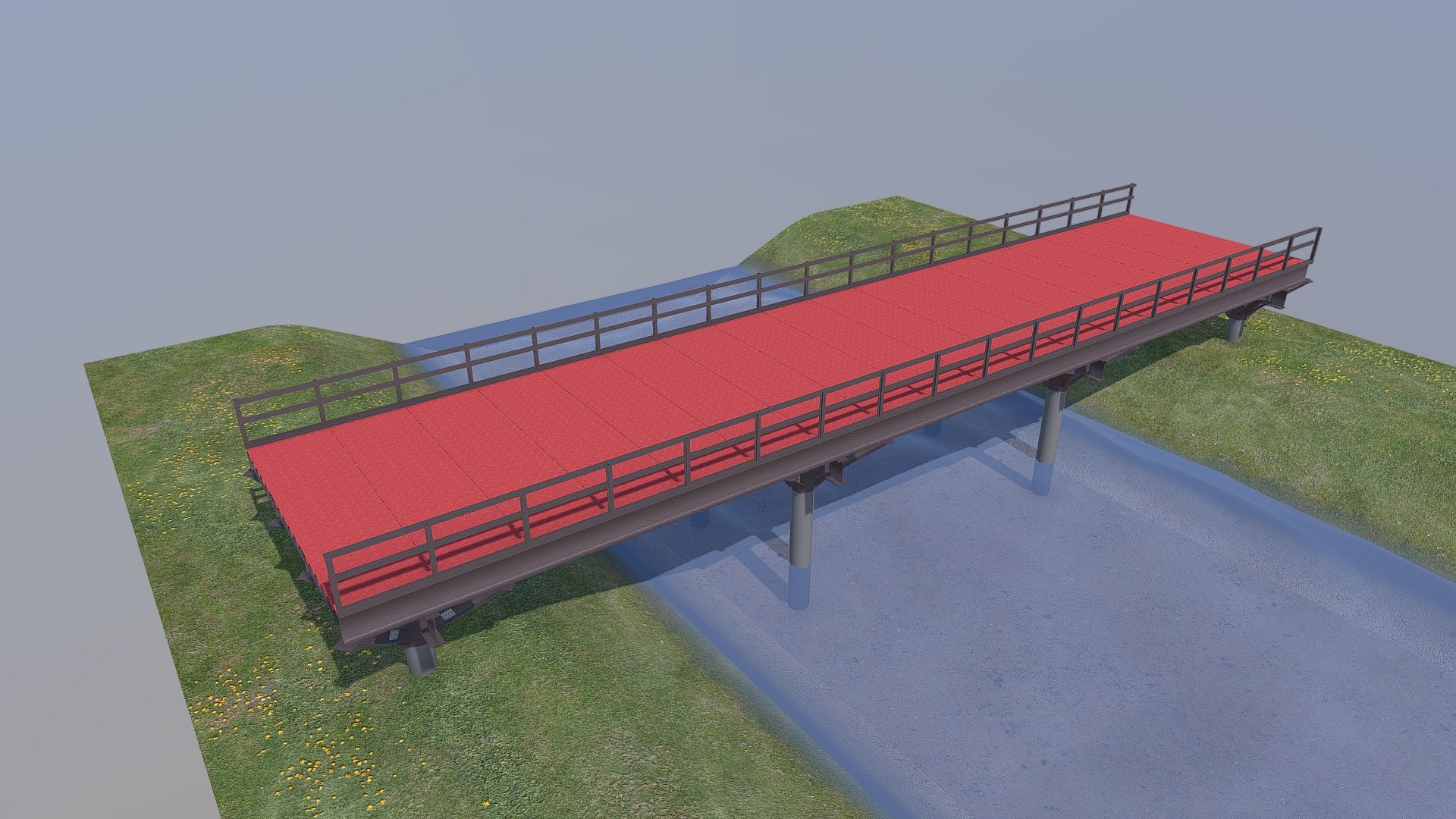HYDRO TEMPORARY BRIDGE - Download Free 3D model by HYDROKOREA [be31a3f ...
