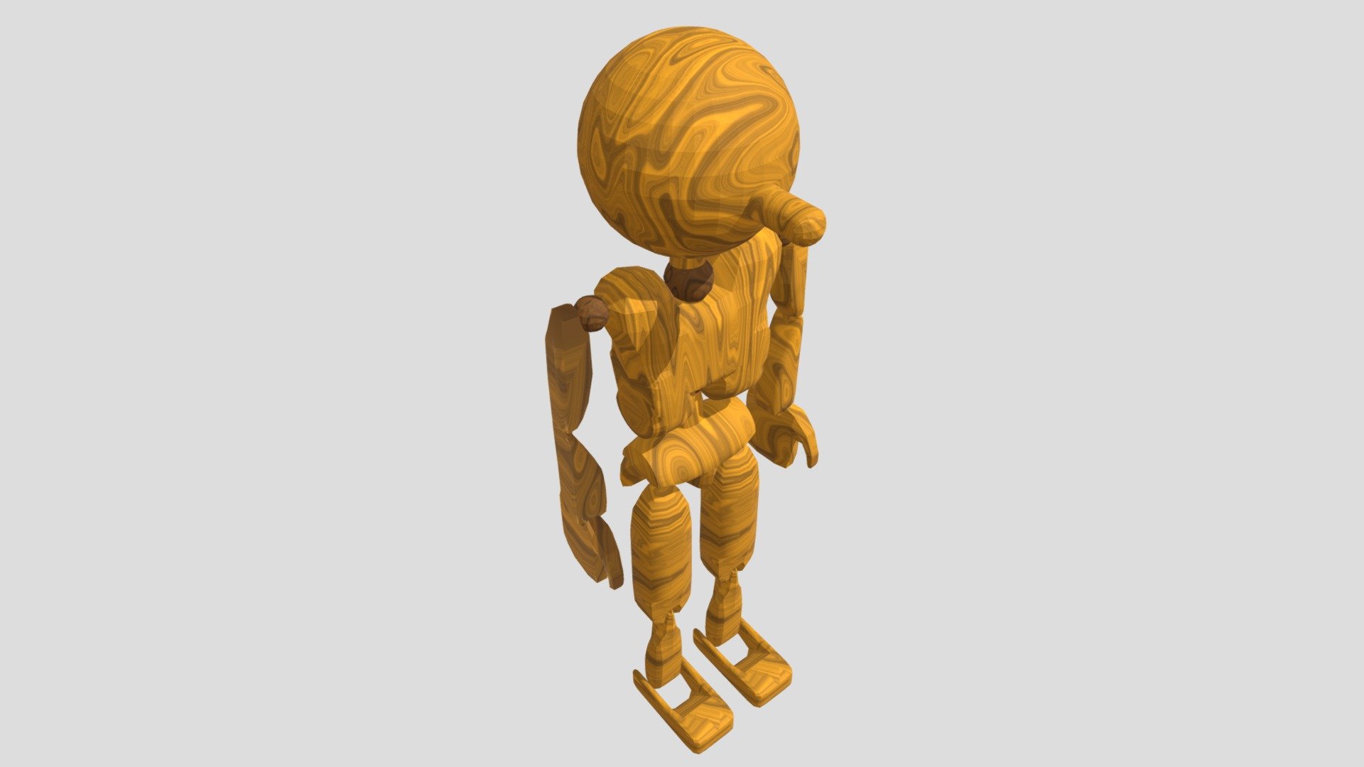Wooden Puppet [Game Asset] - 3D model by PROJEKTSANSSTUDIOS [be32bdd ...