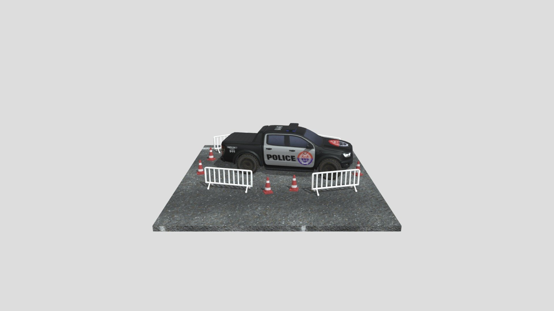 Punjab Police Car - 3D model by Naveed (@rx4057) [be378b9] - Sketchfab