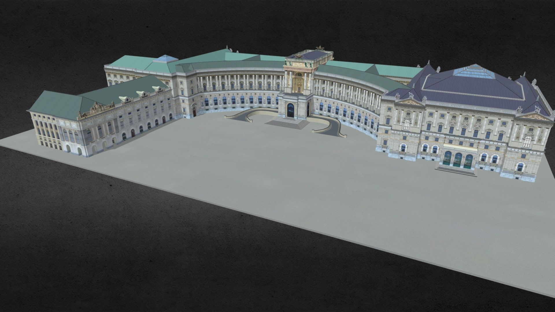Hofburg Imperial Palace Vienna - 3D model by nuralam018 [be38849 ...